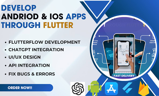 Build Flutter Flutterflow App Firebase For Android Ios Mobile App Ai Chatgpt By Hannahseun1