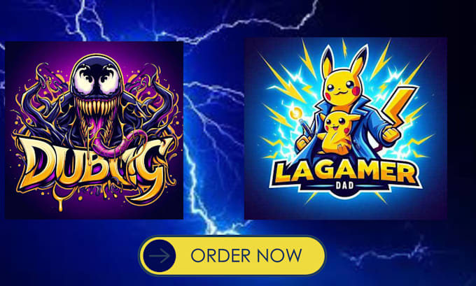 Design twitch logo craft animated stream overlay pannel kickyoutube ...