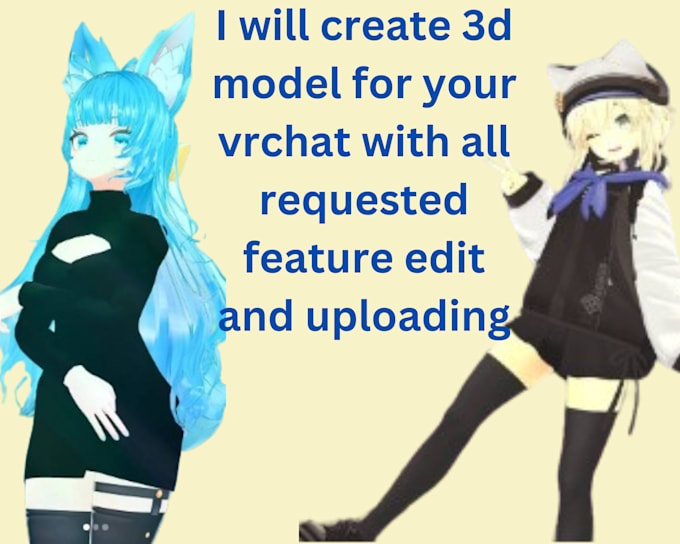 Upload edit dps create vrchat avatar furry vrchat vrc character nfsw 3d model by Azeez_art | Fiverr
