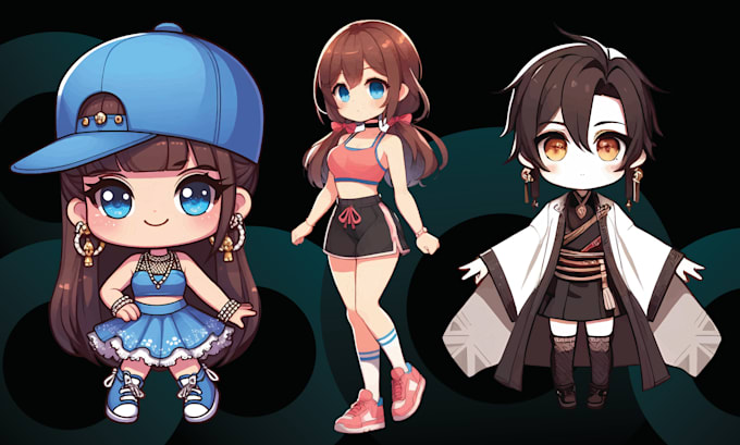 Design chibi character, anime chibi, chibi vtuber, chibi drawing and ...