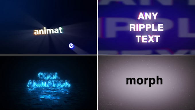 Create a unique text animation by Weeloot | Fiverr