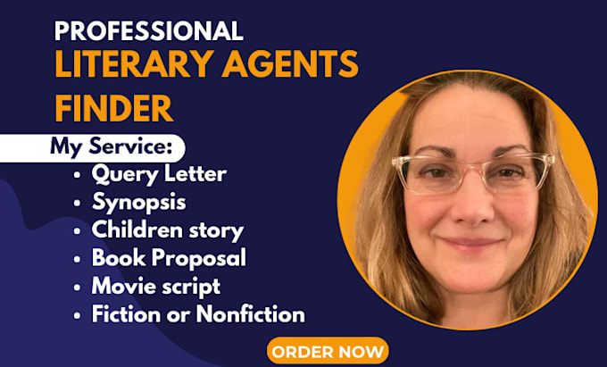Find you suitable active literary agent, book proposal, query letter ...