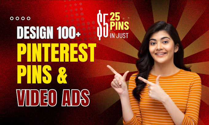 Design 100 beautiful pinterest pins and video ads by Asadmanzoor68 | Fiverr