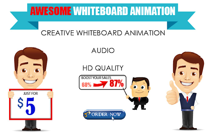 Create awesome whiteboard animation with voiceover by Crazypro | Fiverr