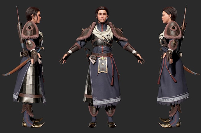 Realistic metahuman character for game, ue5 mocap retarget, hair model ...