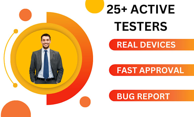 Provide 20 testers for google play closed testing, 20 testers, console ...