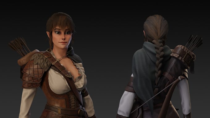 Animate 3d, human model, realistic skin texture,clean mesh, topology ...