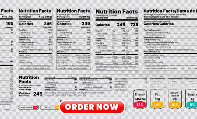 Create your fda nutrition fact label and review your label for ...