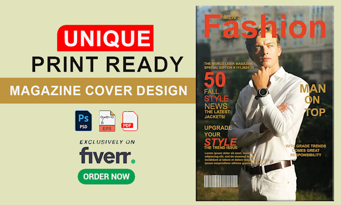 Design professional magazine cover by Ireenpapas | Fiverr