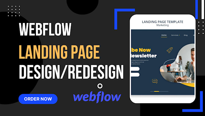 Do webflow landing page design, redesign and develop by Artarek100 | Fiverr