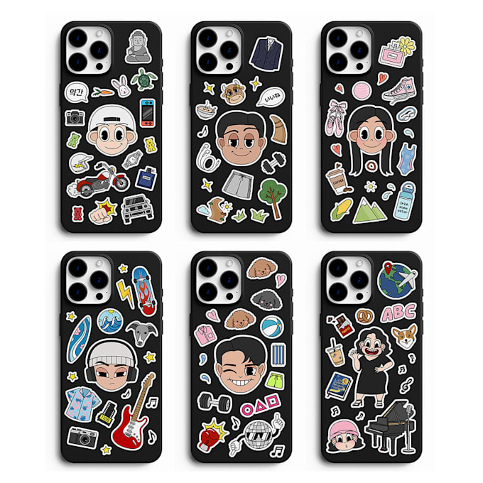 3d phone case animation case animation cartoon phone cover flip case ...