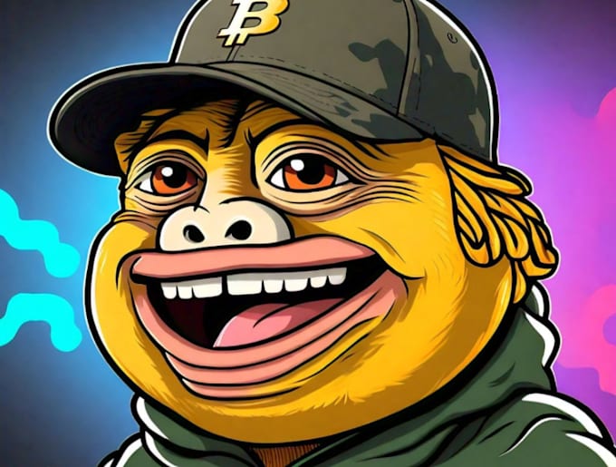 Crypto meme coin art video, meme coin art, meme coin animation, meme ...