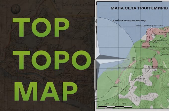 Do detailed, high resolution, custom topographic map by Sviato_s | Fiverr