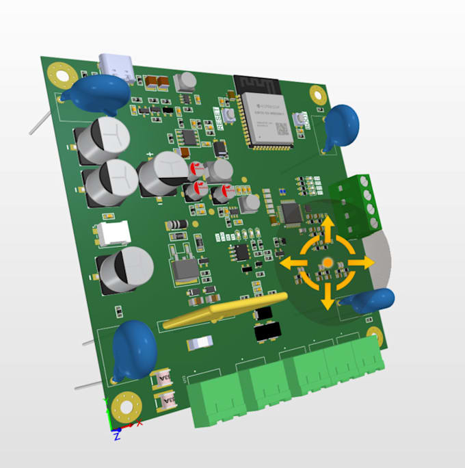 Do Pcb For Robot Modbus Sensors Esp32 Atmega328p With 3d In Altium Esayeda By