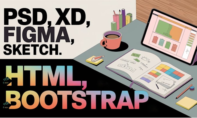 Convert psd, xd, figma, or sketch designs into modern html css and ... Convert psd, xd, figma, or sketch designs into modern html css and ...