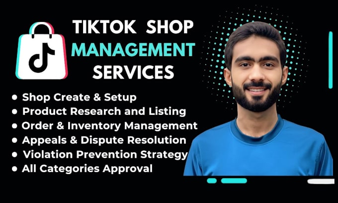 Setup tiktok shop, manage tik tok shop, dropshipping, category approval ...