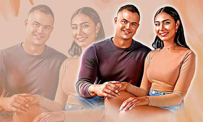 Turn your portrait into digital oil painting smudge art by Mcdesignx ...