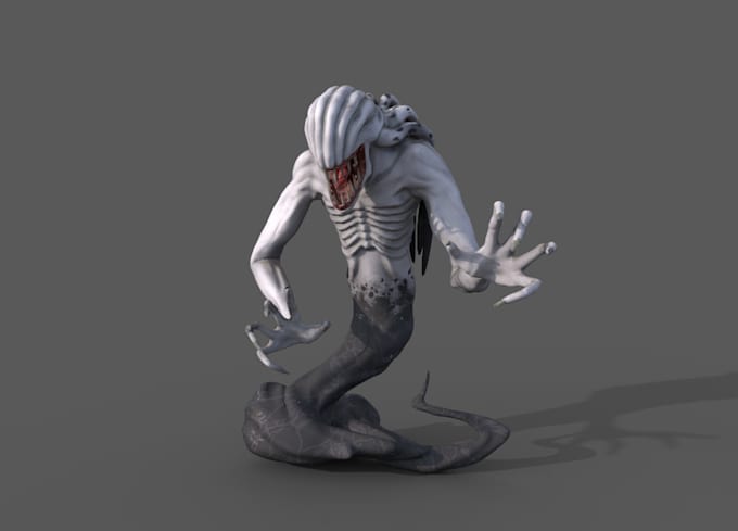 Design 3d creature character,zombie model,sculpt dnd,animal,rig for ...