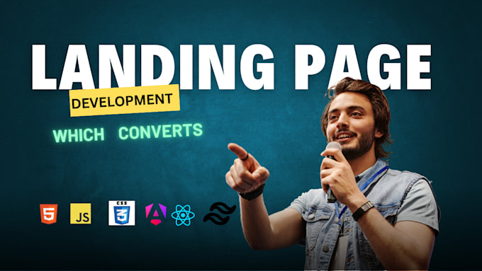Build a modern converting html landing page by Leonardshayo | Fiverr