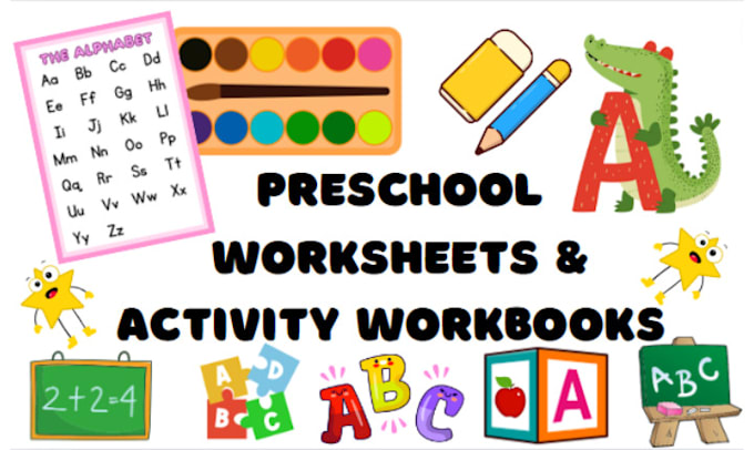 Design custom educational worksheets for preschool by Ibtisam_ch | Fiverr