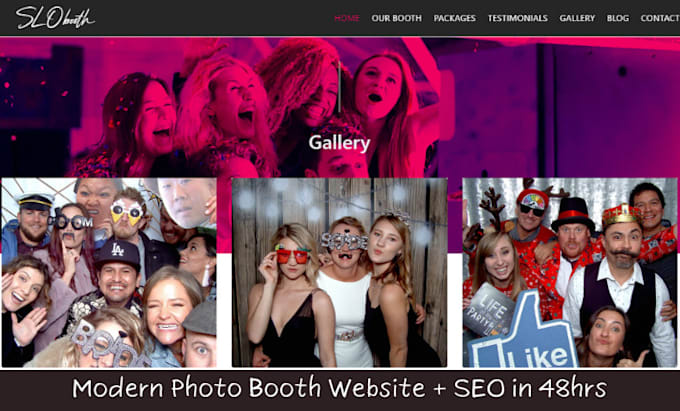 Design 360 photo booth website photo booth party rental website with ...