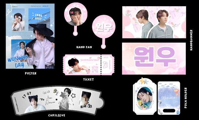 Design a kpop banner event or project or merch for you by Lya_kly | Fiverr