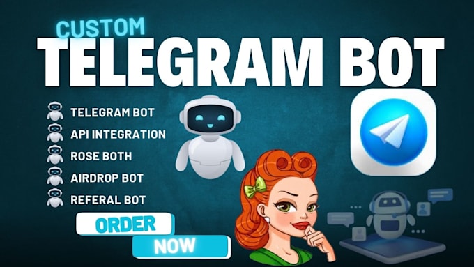 Set up telegram rose bot, custom gaming , nft, crypto, anime by ...