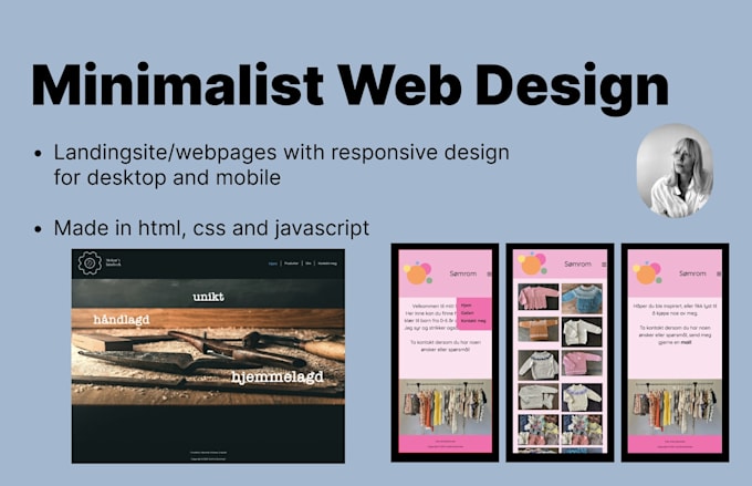 Make custom website in html, css and javascript by Cseverinsen | Fiverr