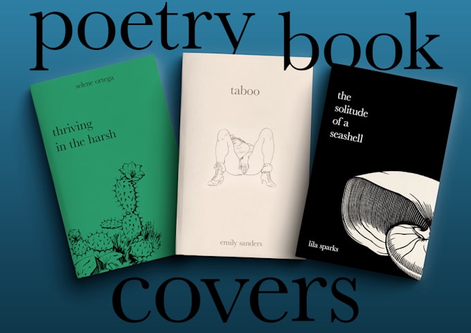 Create minimalist book covers for poetry collections by Shemamv | Fiverr