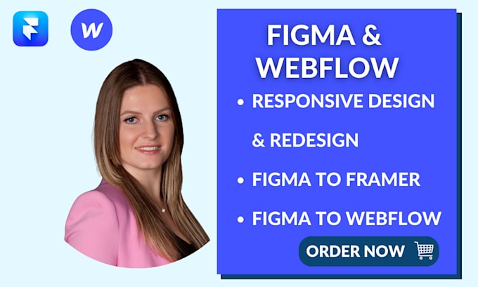 Develop a responsive framer website, do figma to framer, figma to webflow design by Jimoh ...