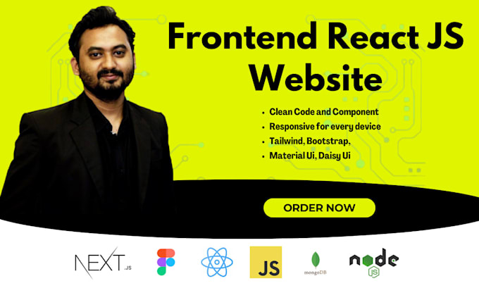 Do react front end website, react website by Alvy_khan | Fiverr