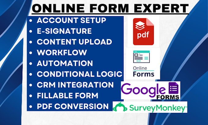 Setup fillable pdf online form on contact google form zoho form ...