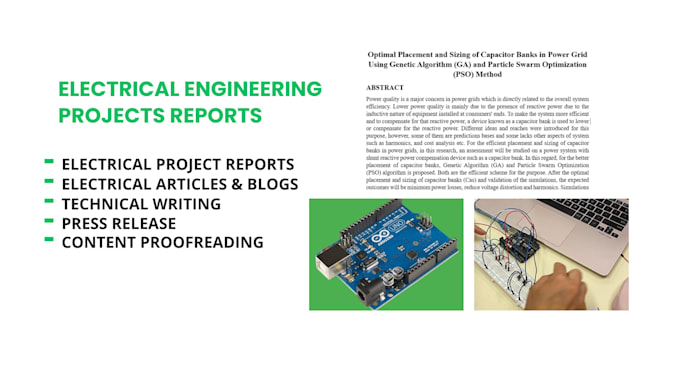 Write electrical engineering projects reports by Mahadkhan21 | Fiverr