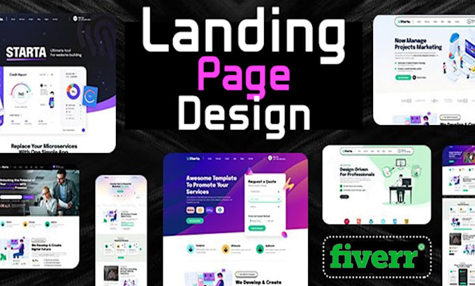 Landing page design using html css by Mahfuzamukta | Fiverr