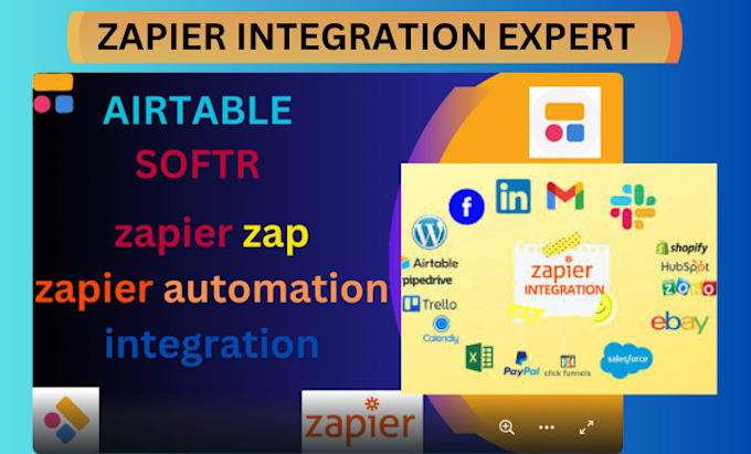 Integrate zapier, airtable, softr, samcart, carrd, gsuite, canva, and automation by Herberfjf ...