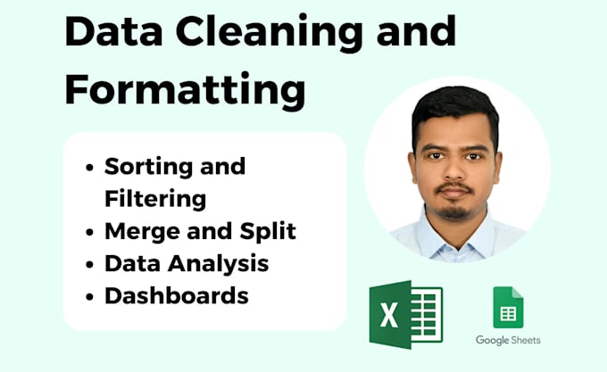 Clean, format and organize data in excel by Thruvo | Fiverr