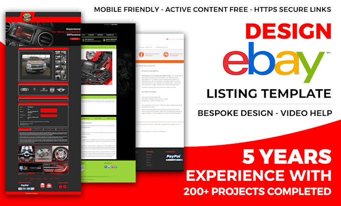 Design professional mobile responsive ebay listing template by Sfrising | Fiverr