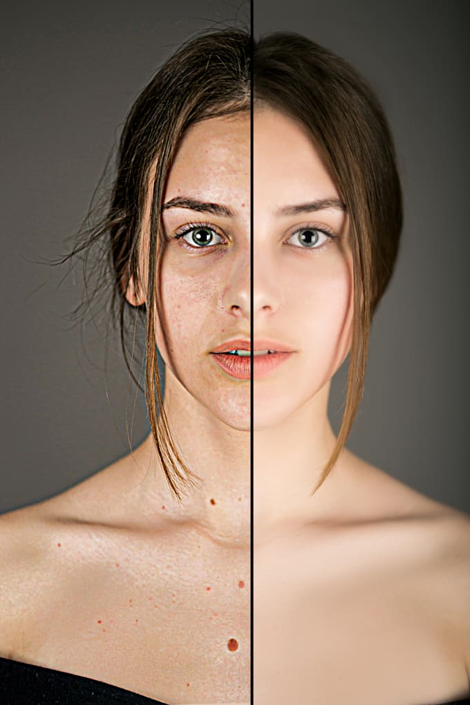 High end skin beauty, wedding and portrait photo retouching by Shadid ...