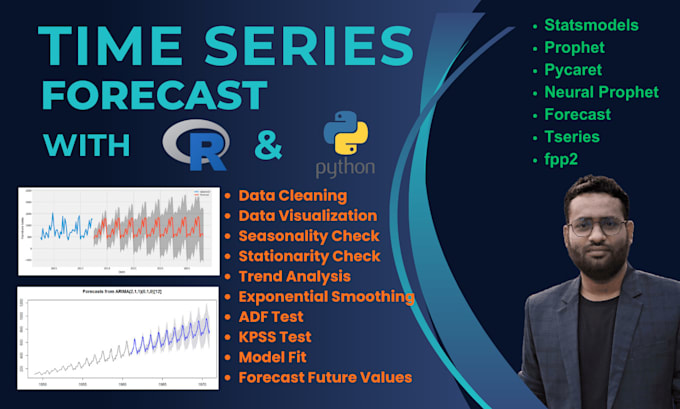Do timeseries forecast with python and r using statsmodels, prophet, forecast by Muslehurrahman ...