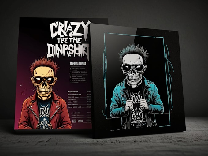 Draw crazy cartoons, album cover, punk, rock, hiphop etc by ...