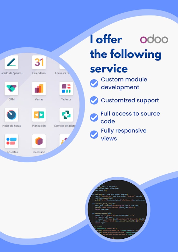 Develop custom odoo modules by German_giron | Fiverr