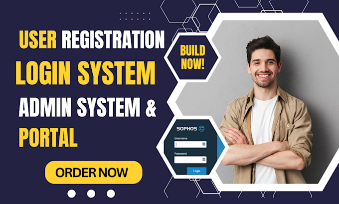 Do user registration and login system, admin system, admin portal by ...