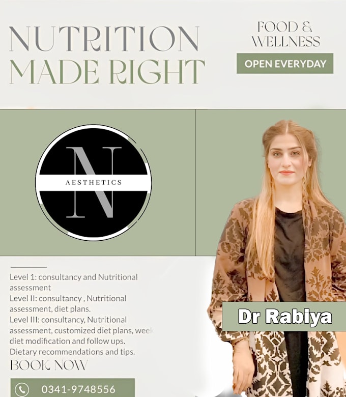 Create personalized diet plans tailored to fit your lifestyle by Rabiyahshahzad | Fiverr