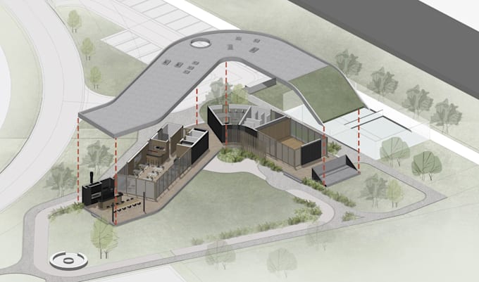 Provide architectural diagrams and illustrations by Solriveronegri | Fiverr