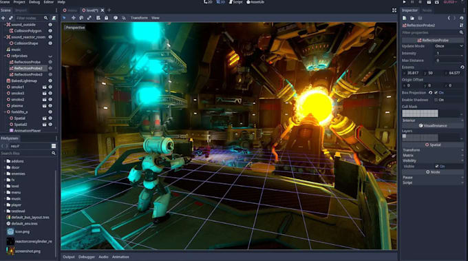 Develop 2d godot in 4 game,gdscript,multiplayer game,3d space shooter ...