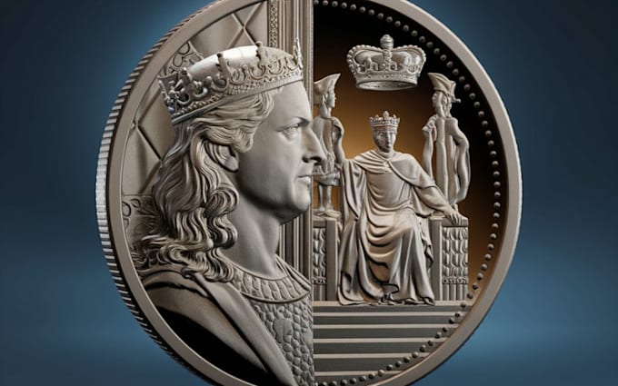 Sculpt 3d coin model medallion 3d model 3d bas relief crypto coin cnc ...