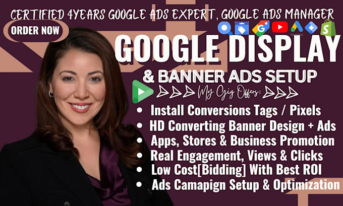 Setup google ads, display ads campaign geofencing ads, goo gle banner ...
