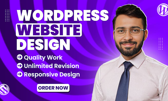 Create responsive wordpress website design, elementor, redesign, landing page by Junaid_hanif_24 ...