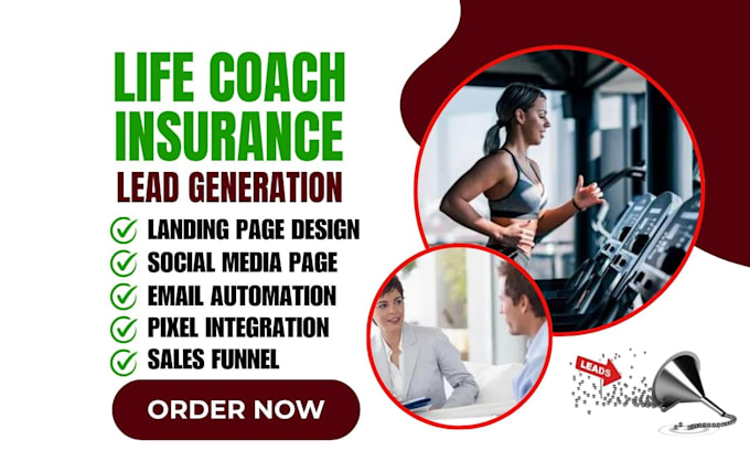 Generate therapy chiropractic health fitness personal trainer life coach leads by ...