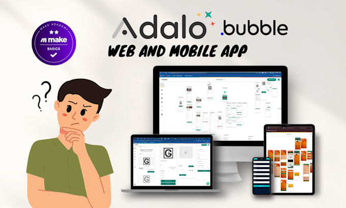 Develop bubble adalo bubble io website buildfire web app saas mvp ...